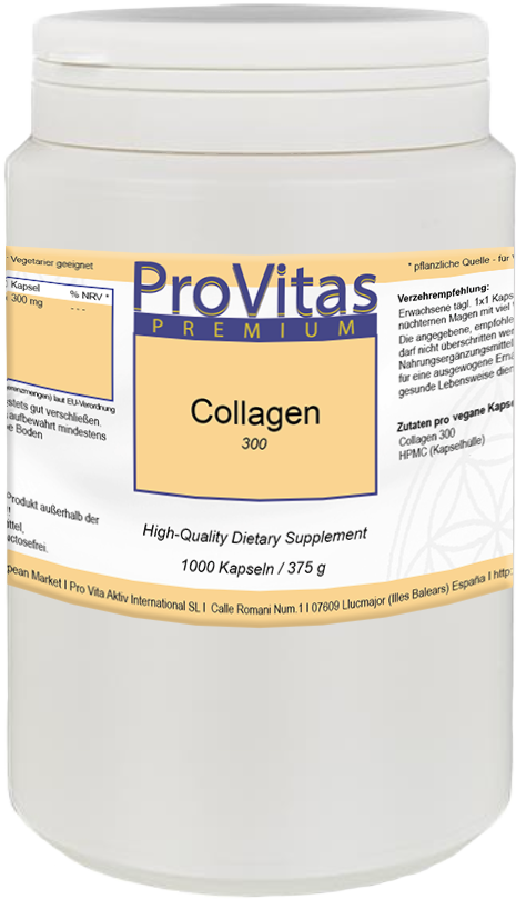 Collagen 300mg 1000 Capsules | Pro Vita AKTIV International