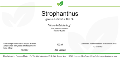 Strophanthin mother tincture Strophantus gratus D1 | Pro Vita AKTIV ...