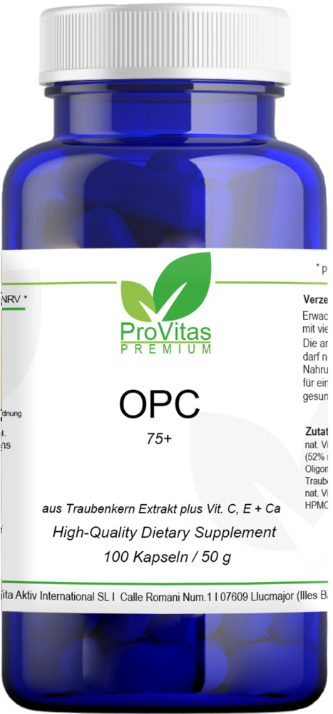 OPC 75+ (Vit.C E Ca) 400mg 100 Kapseln | Pro Vita AKTIV International